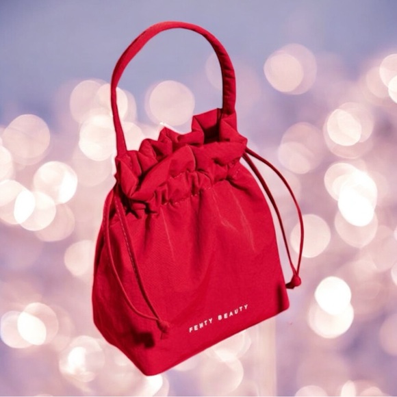 Fenty Beauty | Bags | Fenty Red Drawstring Bucket Beauty Bag New | Poshmark